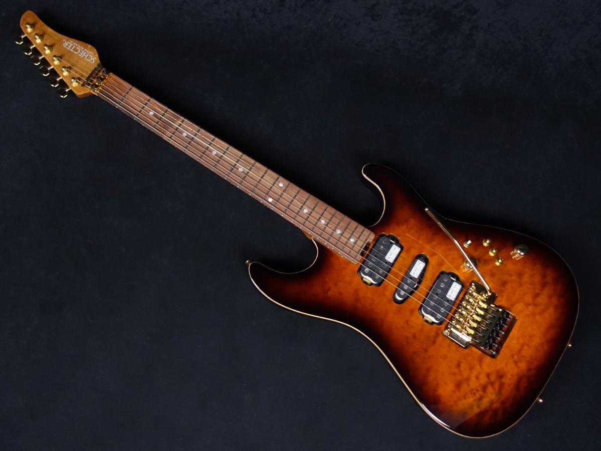 SCHECTER NV-3-22-AL Quilt Maple Top Tyger Eye Burst【オーダーモデル】 ｜Hirano ...
