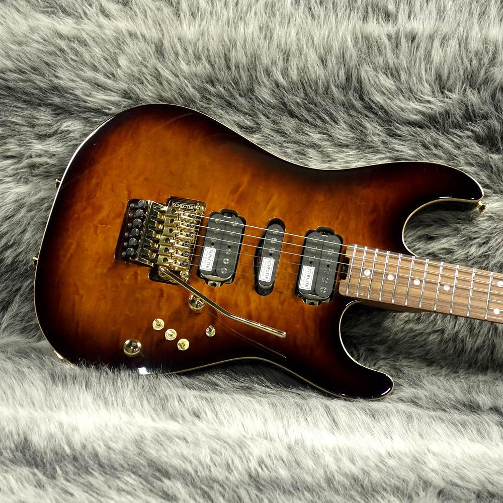 SCHECTER NV-3-22-AL Quilt Maple Top Tyger Eye Burst【オーダーモデル】 ｜Hirano ...