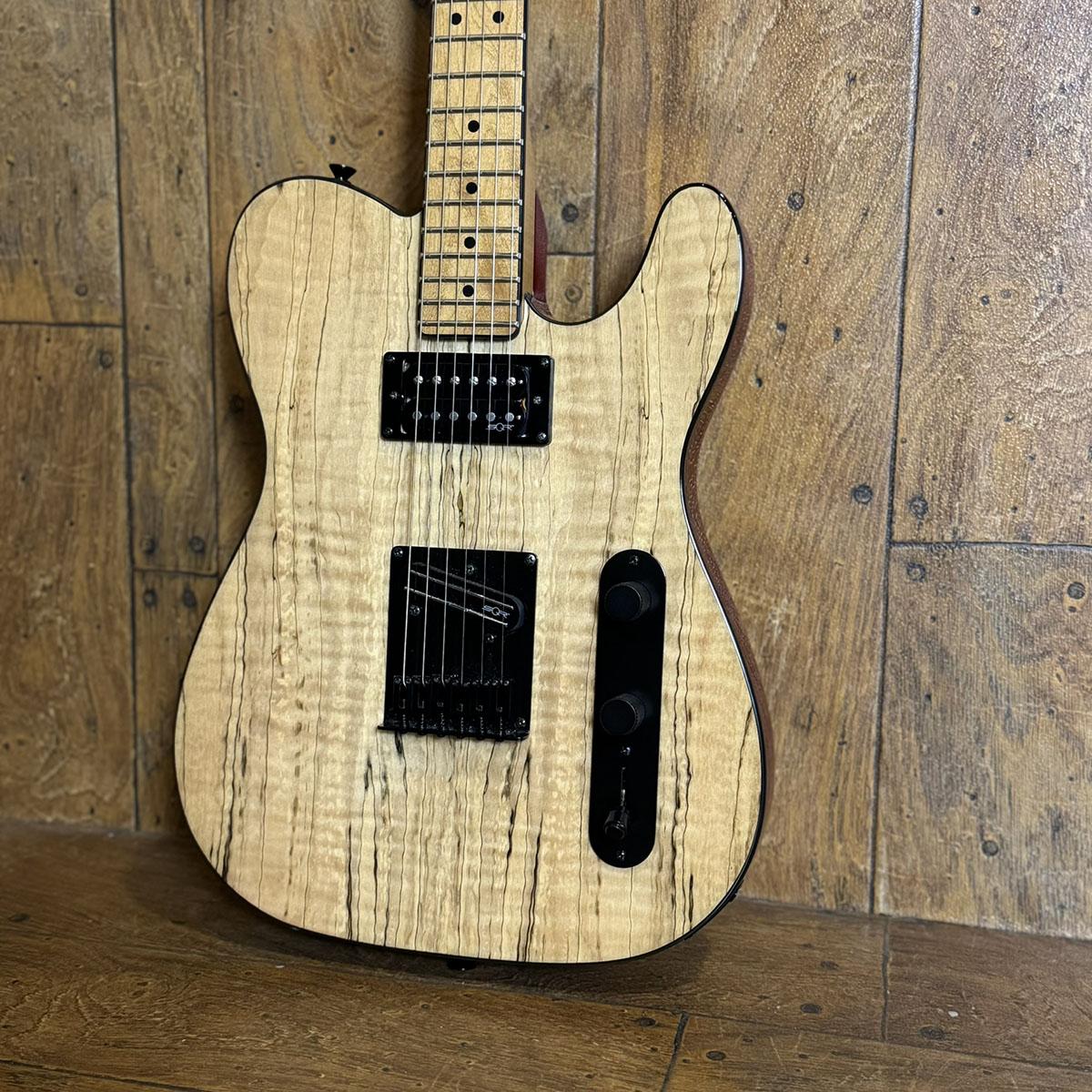 Squier FSR Contemporary Exotic Telecaster RH Spalted Maple Top Roasted ...