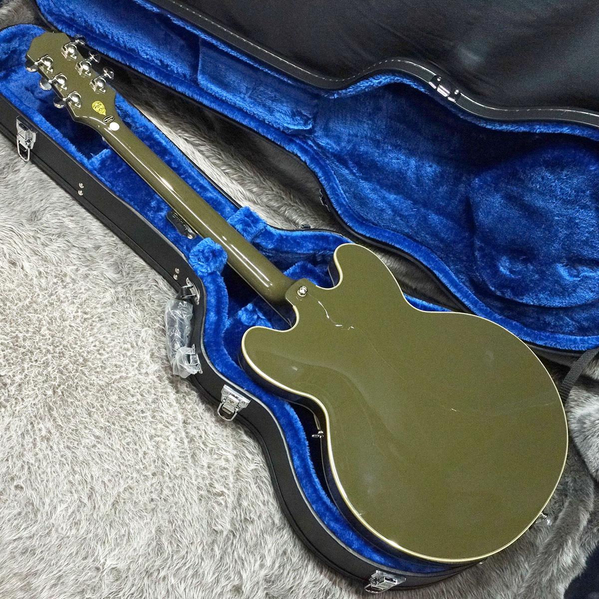 Epiphone Shinichi Ubukata ES-355 Custom Bigsby Olive Drab ｜Hirano Music Online Store